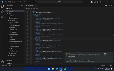 Maven Error Full Component Analysis Cannot Be Performed Until The Pom Is Valid Stack Overflow