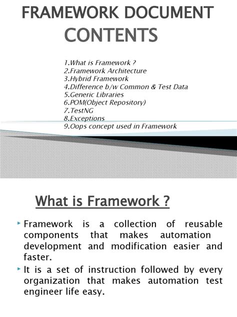 Framework Document Pdf Method Computer Programming Class Computer Programming Framework Document Pdf Method Computer Programming Class Computer Programming
