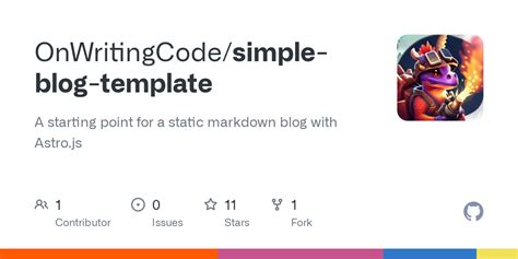 Github Onwritingcodesimple Blog Template A Starting Point For A