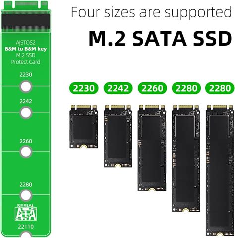 AODUKE B&M Key to B&M Key M.2 SATA NGFF SSD Extended test protection ...