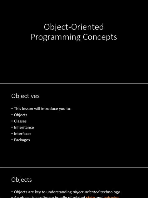 Lecture 4 Object Oriented Programming Pdf Class Computer Programming Method Computer