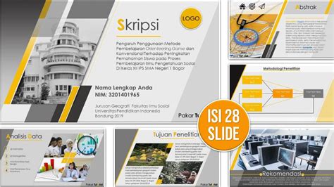 Template Ppt Untuk Sidang Skripsi Tesis Disertasi Pakar Tutorial