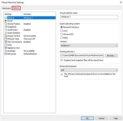 VMware Virtual Machine Configurations SYSTEMCONF