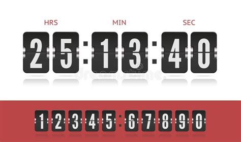 Coming Soon Web Page Design With Flip Time Counter Vector Modern Ui Design Old Countdown Timer