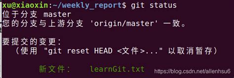 Git操作 之撤销上一次的add撤销add Csdn博客