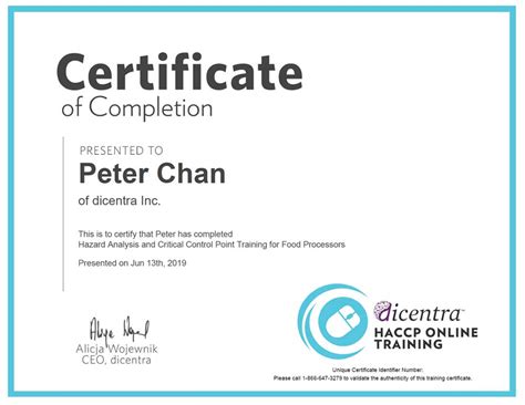 Welcome To Haccp Online Training By Dicentra