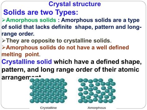 crystal structure ppt