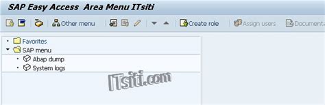 Steps To Create And Copy SAP Area Menu