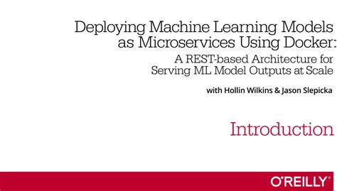 Deploying Machine Learning Models As Microservices Using Docker Softarchive