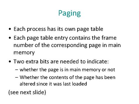 Lectures Virtual Memory Paging Segmentation System