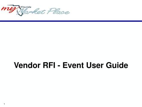 Ppt Vendor Rfi Event User Guide Powerpoint Presentation Free