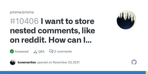 I Want To Store Nested Comments Like On Reddit How Can I Retrieve All