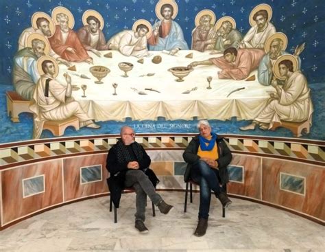 Преподавател от ВТУ изрисува православен стенопис в италианска катедрала