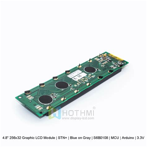 Graphic LCD Module STN 4 8 256x32 Blue On Gray S6B0108 MCU Arduino 3 3V China LCD