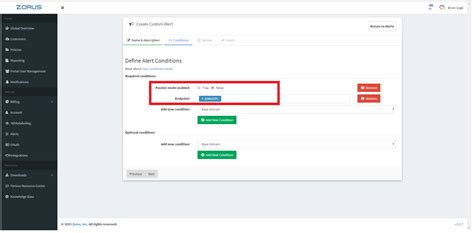 custom alerting