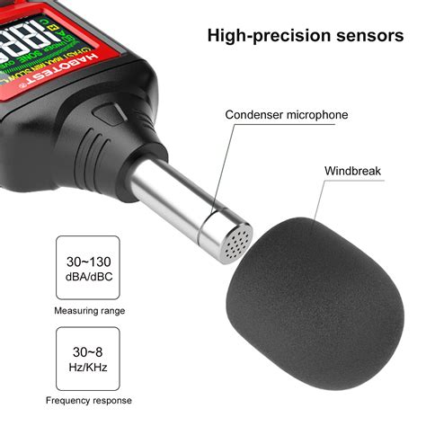 Ht622b Digital Decibel Meter With Usb Port Ac Weighted Sound Level