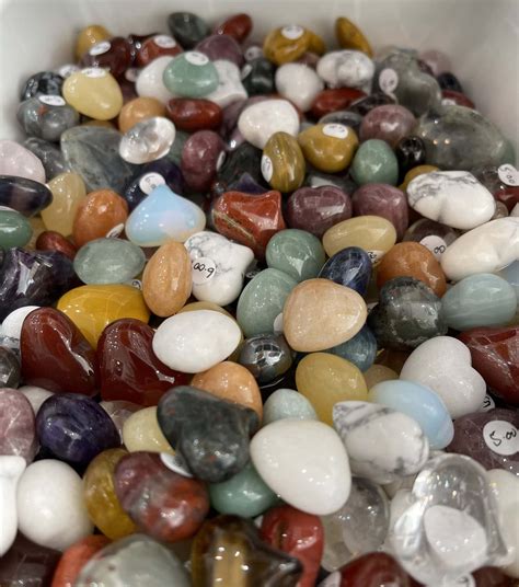 Mini Hearts Polished Gemstone Puffy Hearts Single Piece