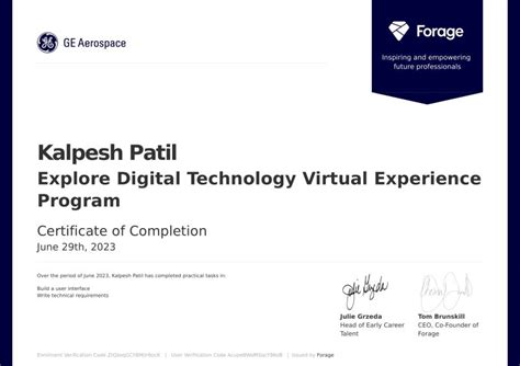 Kalpesh Patil On Linkedin Geaerospace Forage