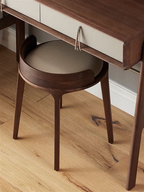 Nora Walnut Stool Z Furnishing