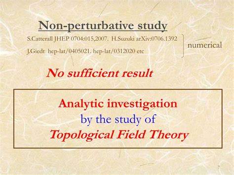 Ppt Lattice Formulation Of Two Dimensional Topological Field Theory Powerpoint Presentation