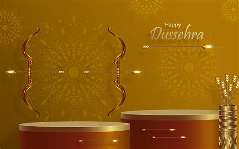 3d 연단 라운드 스테이지 스타일 Dussehra 축제 축하 동양 요소가있는 라마 상징의 인도 삽화 Dussehra에 대한 스톡 벡터 아트 및 기타 이미지 Istock