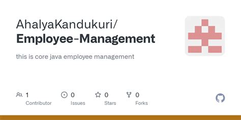 Github Ahalyakandukuri Employee Management This Is Core Java Employee Management
