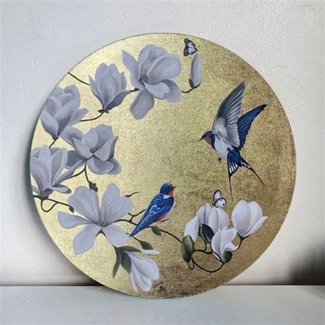 Картина круглая Ласточки в интернет магазине на Ярмарке Мастеров Картины Москва доставка по