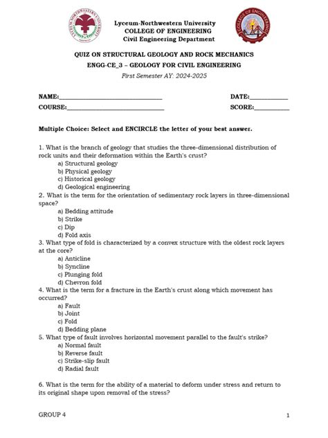 G4 Quiz Pdf