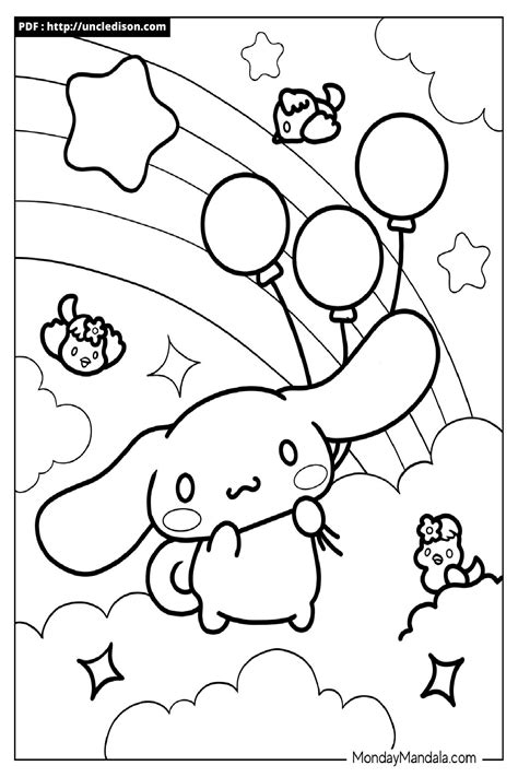산리오 색칠공부 도안 Pdf모음 시나모롤 마이멜로디 쿠로미 포차코 등
