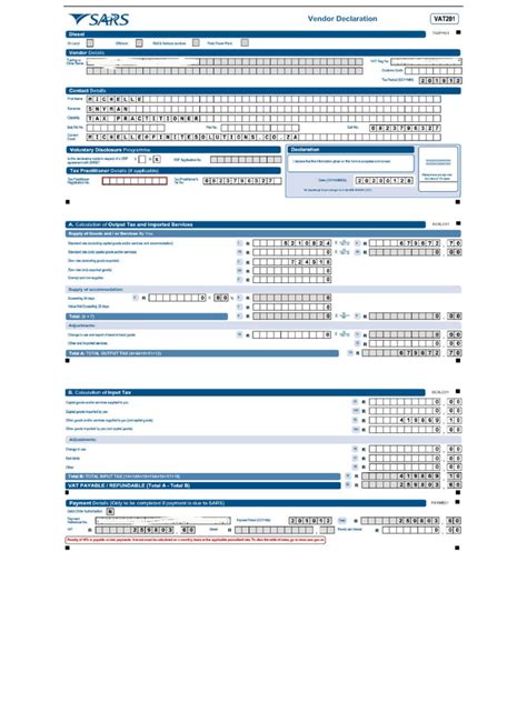 Vat201 Form Pdf
