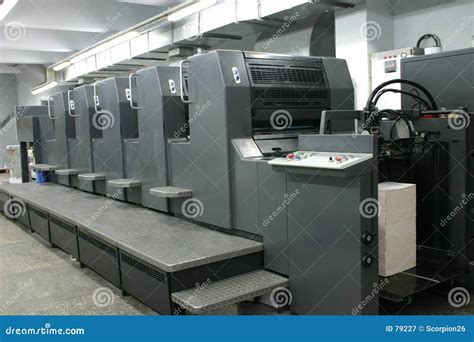 Offset Machine Stock Image Image Of House Magazine Ofset