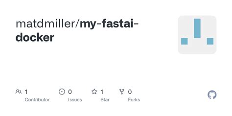 github matdmiller my fastai docker