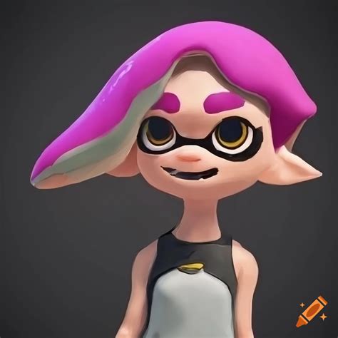 Splatoon Inkling In Dynamic Pose With Unique Fashion Style On Craiyon