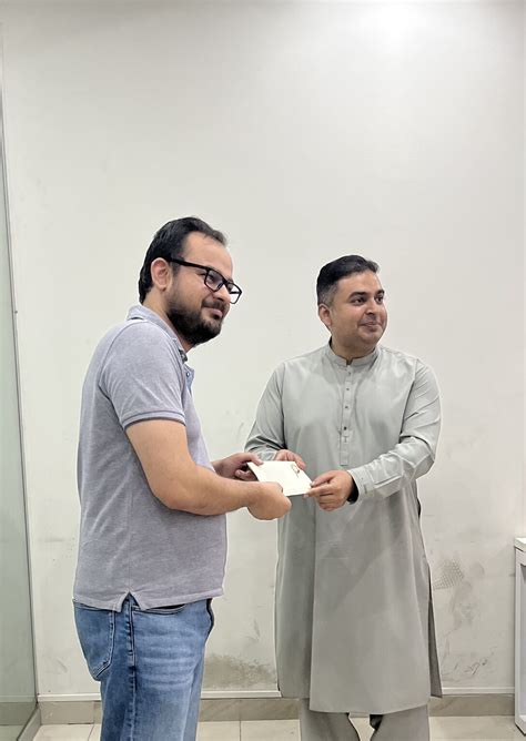 Nabeel Ahmed On Linkedin Receiving Cash Price From Ceo On Winning