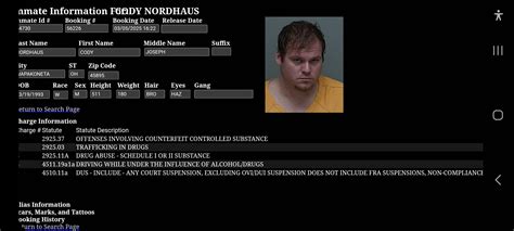 Auglaize County Mugshots Cody Nordhaus Facebook