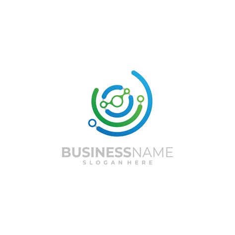 Circuit Circle Tech Logo Line Connection Concept Design Vector Art At Vecteezy