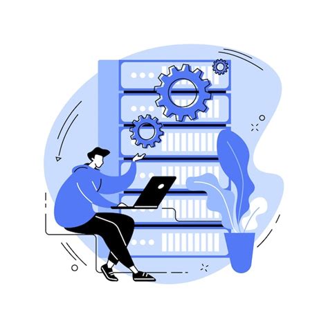 Premium Vector Big Data Developer Abstract Concept Vector Illustration