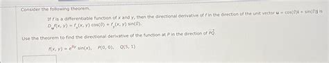 Solved Consider The Following Theorem If F Is A Chegg