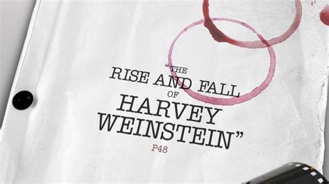 Sex Bribes And Audiotape Weinsteins Fall From Grace Daily Telegraph