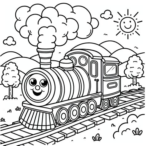Free Railroad Coloring Page Color Book 15 Coloring Pages Railroad