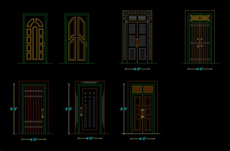 Double Sliding Door In Dwg 6113 Kb Cad Library
