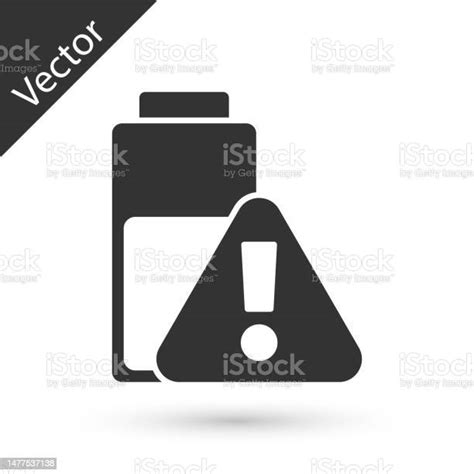 흰색 배경에 격리 된 회색 스마트 폰 배터리 충전 아이콘 배터리 충전이 적은 전화 벡터 Usb 케이블에 대한 스톡 벡터 아트 및 기타 이미지 Usb 케이블 가득 찬
