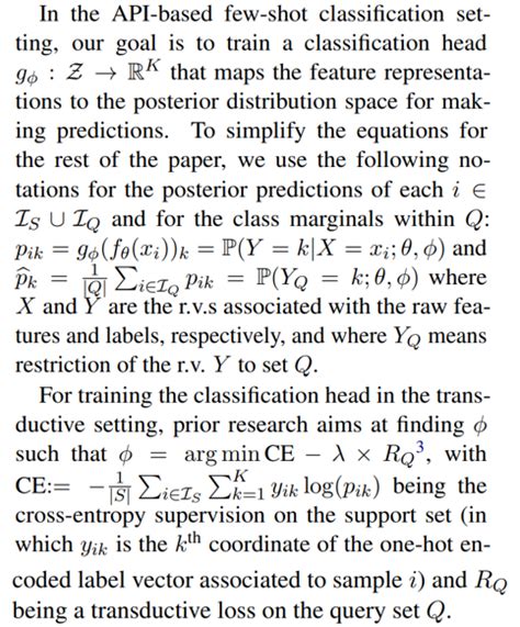 Transductive Learning For Textual Few Shot Classification Api Based
