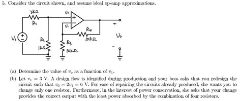 Solved Consider The Circuit Shown And Assume Ideal Chegg