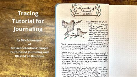 Tracing Tutorial For Journaling Youtube