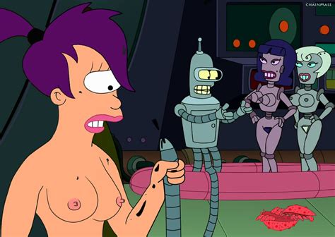 Rule 34 Bender Bending Rodriguez Breasts Chainmale Esther Futurama Female Futurama Robot