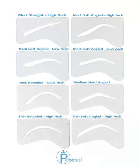 Thick Eyebrow Stencil Printable Pattern And Stencils