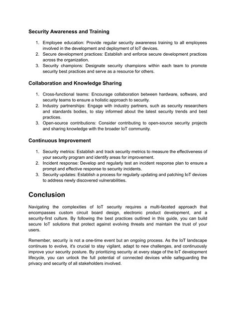 Navigating The Complexities Of Iot Security Best Practices Pdf