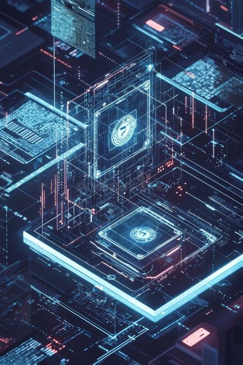 Digital Security Concept With Layers Of Protection And Data Visualization For Cybersecurity