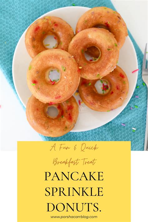 Pancake Sprinkle Donuts A Fun And Quick Breakfast Treat Porsha Carr Blog